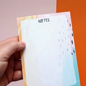 Patterned Notes Notepad, A6, to Do List, Notes, Paperpad, Office, Gift ...