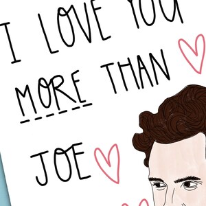 I Love YOU More Than Joe Does Hand Made Greeting Love Valentines Day ...