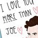 I Love YOU More Than Joe Does Hand Made Greeting Love Valentines Day ...