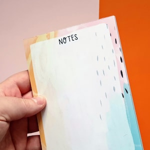 Patterned Notes Notepad, A6, to Do List, Notes, Paperpad, Office, Gift ...