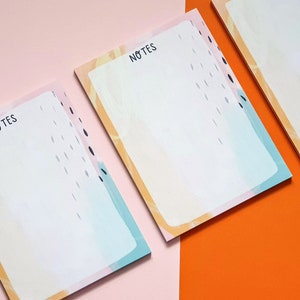 Patterned Notes Notepad, A6, to Do List, Notes, Paperpad, Office, Gift ...