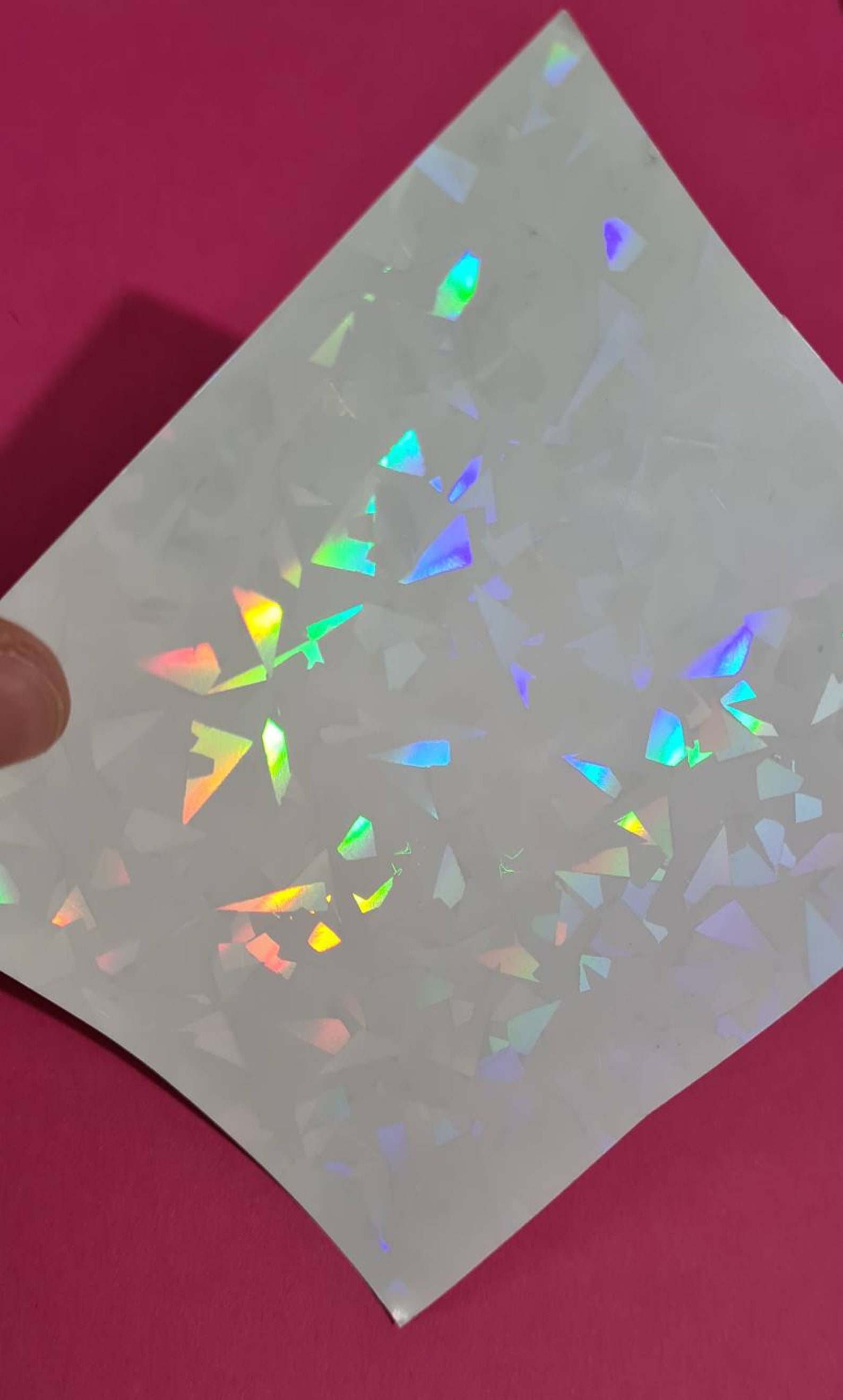 Self Adhesive Holographic Shattered Glass Effect Overlay - Etsy