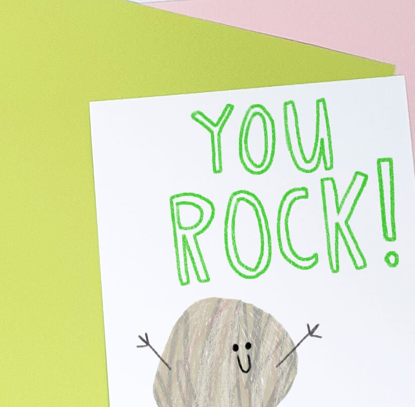 You Rock Congratulations Well Done Graduation Great - Etsy UK