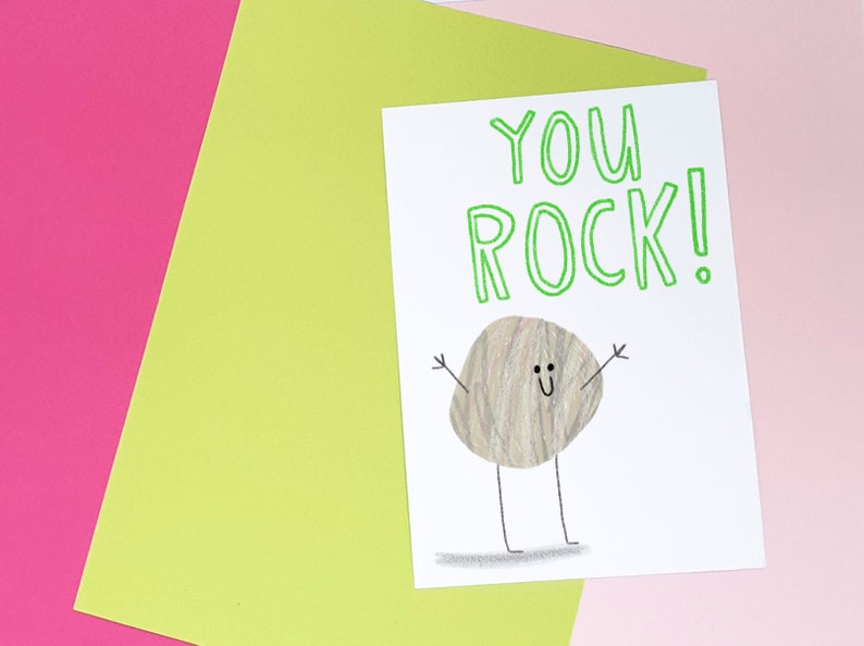 You Rock Congratulations Well Done Graduation Great - Etsy UK