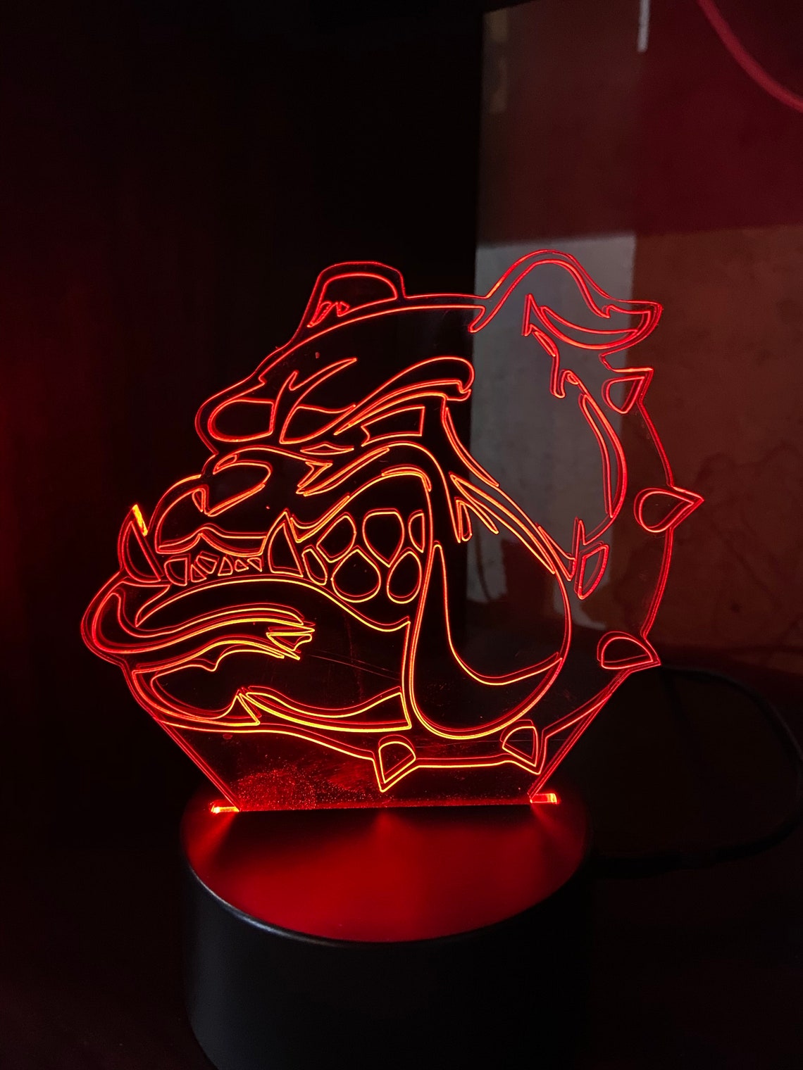 Custom LED Team Logo Acrylic Light Night Light Custom - Etsy