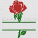 Rose Flower Split Machine Embroidery Design Instant Digital Download 6 ...