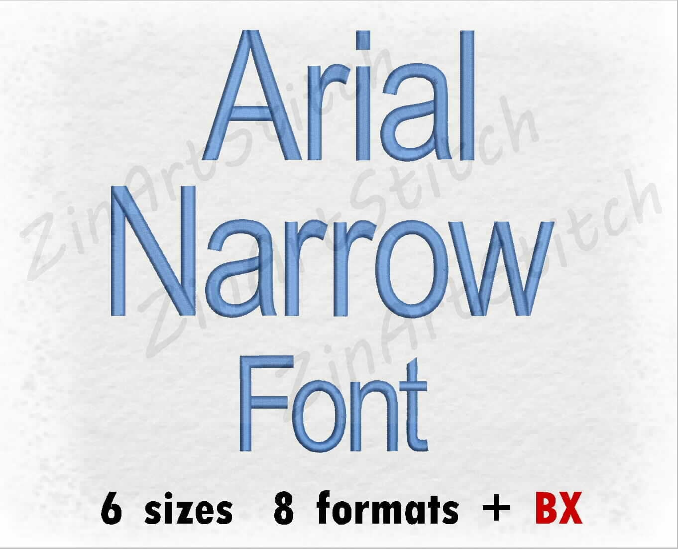 Arial Narrow Embroidery Font, Machine Embroidery Design, Punctuations ...
