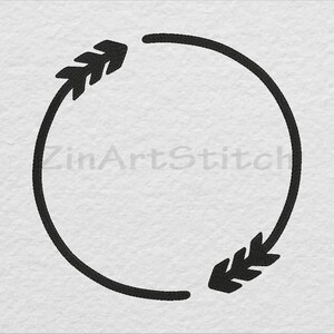 Arrow Border Embroidery Design Frame (8 Sizes/formats) - Etsy
