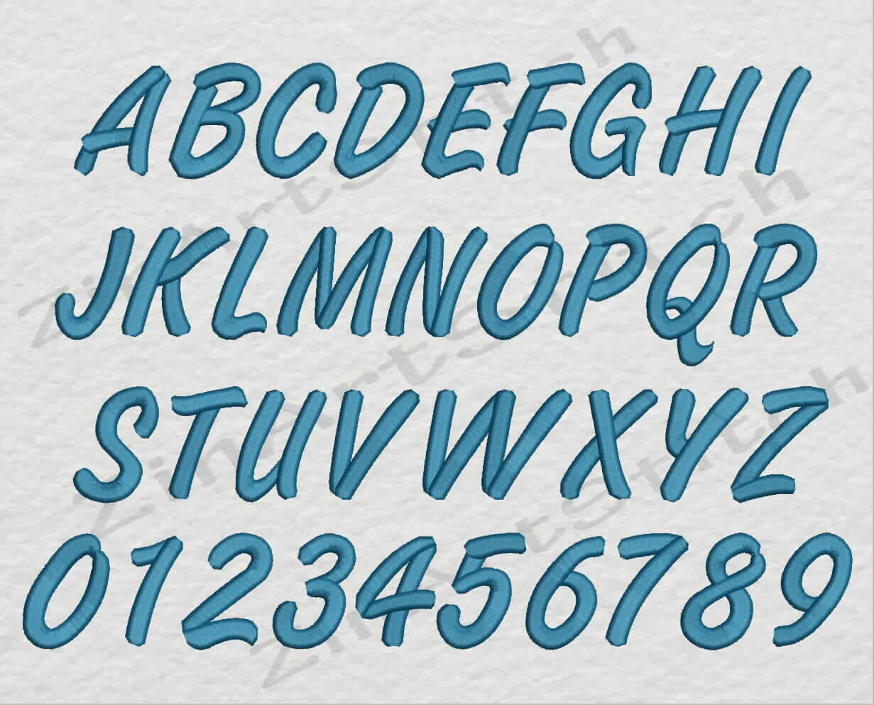 Book Script Embroidery Font Machine Embroidery Design Instant | Etsy