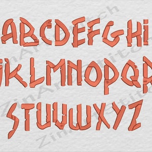 Pocahontas Font Embroidery Design Monogram Alphabet 8 Sizes 8 Formats ...