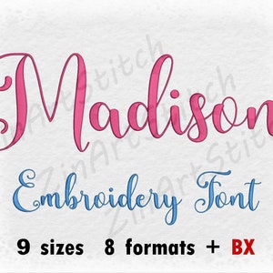 Madison Embroidery Font Machine Embroidery Design Punctuations and ...