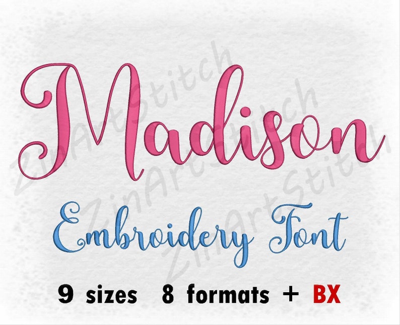 Madison Embroidery Font Machine Embroidery Design Punctuations and ...