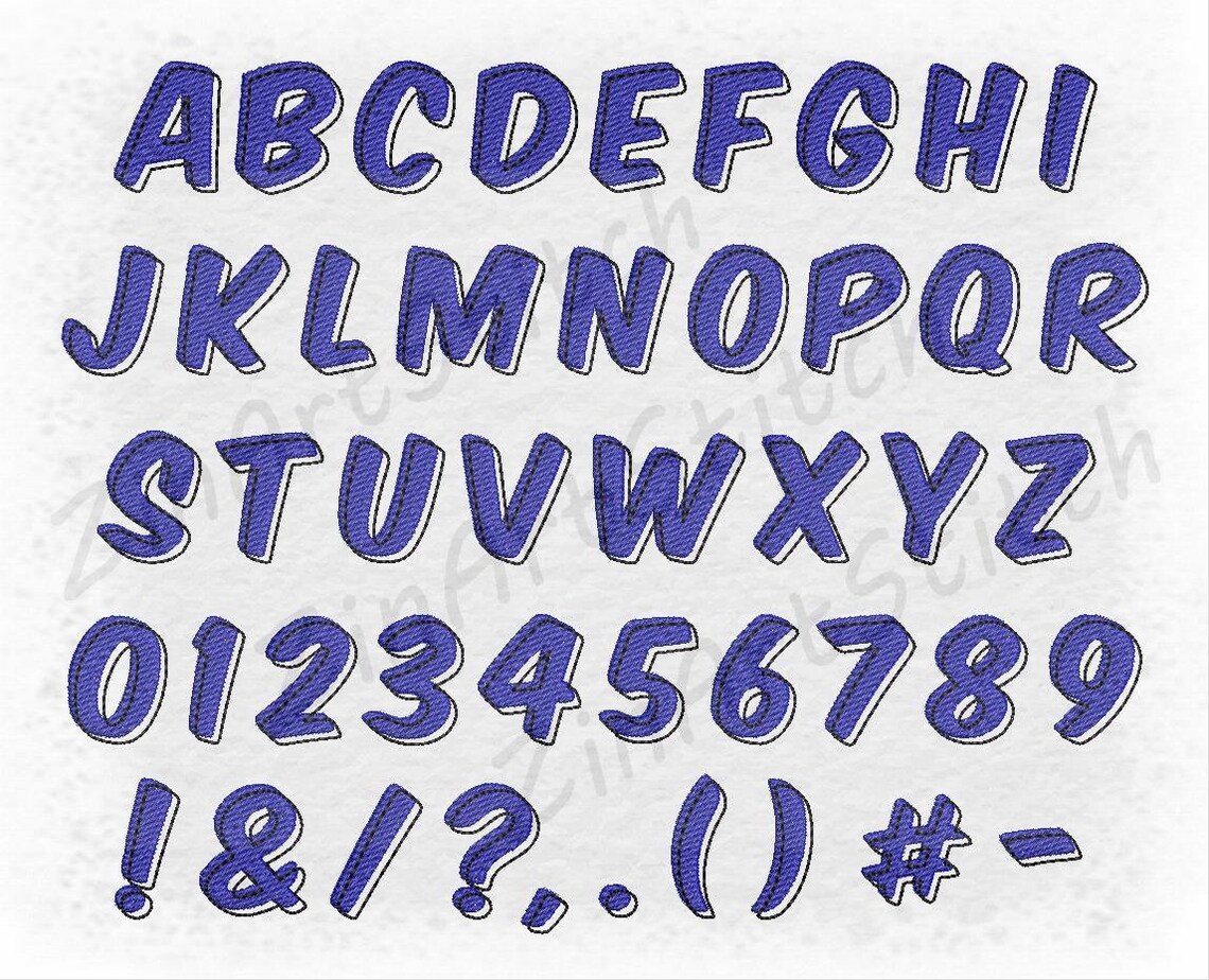 Megan Embroidery Two Colors Font Machine Embroidery Design - Etsy