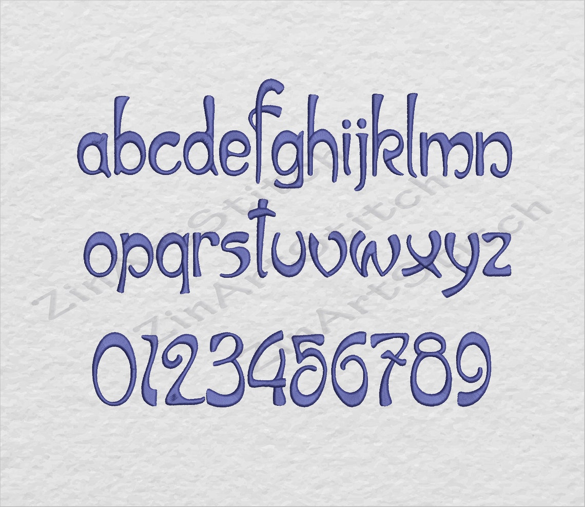 Art Cafe Embroidery Font Machine Embroidery Design Instant - Etsy