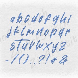 Janet Embroidery Font Machine Embroidery Design Punctuations and ...