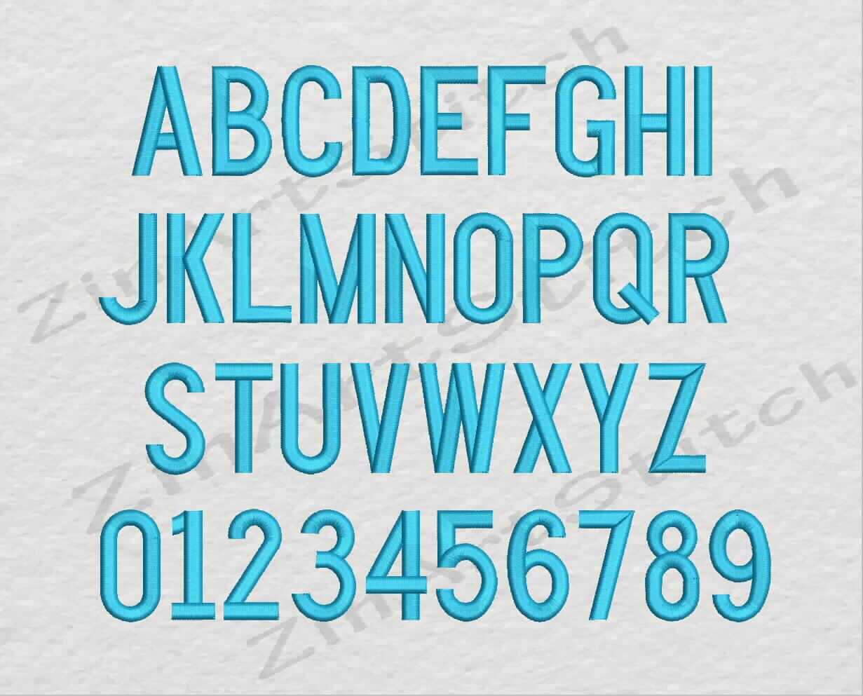 Block Caps Embroidery Font - Machine Embroidery Design - Instant ...