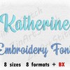 Embroidery Font Machine Embroidery Design Punctuations and Numbers Instant Download 7 Sizes 8 ...