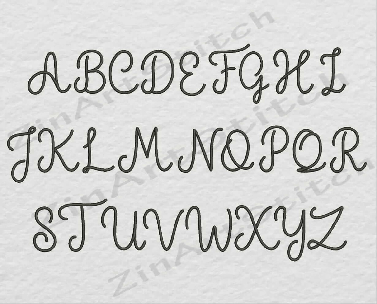 Marigold Embroidery Font - Machine Embroidery Design - Instant Download ...