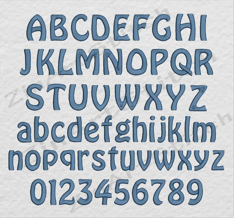 Hobo Embroidery Font Machine Embroidery Design Instant Download ...