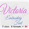 Georgia Embroidery Font Machine Embroidery Design Instant Download ...