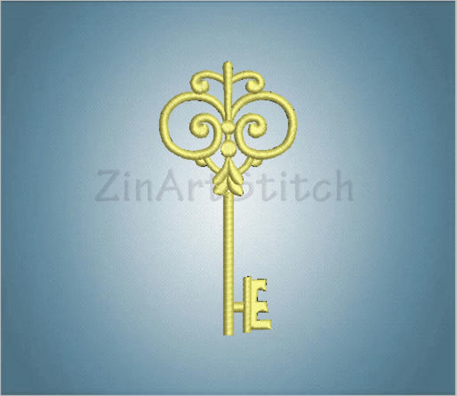 Vintage Key Machine Embroidery Design Instant Download Key 3 - Etsy