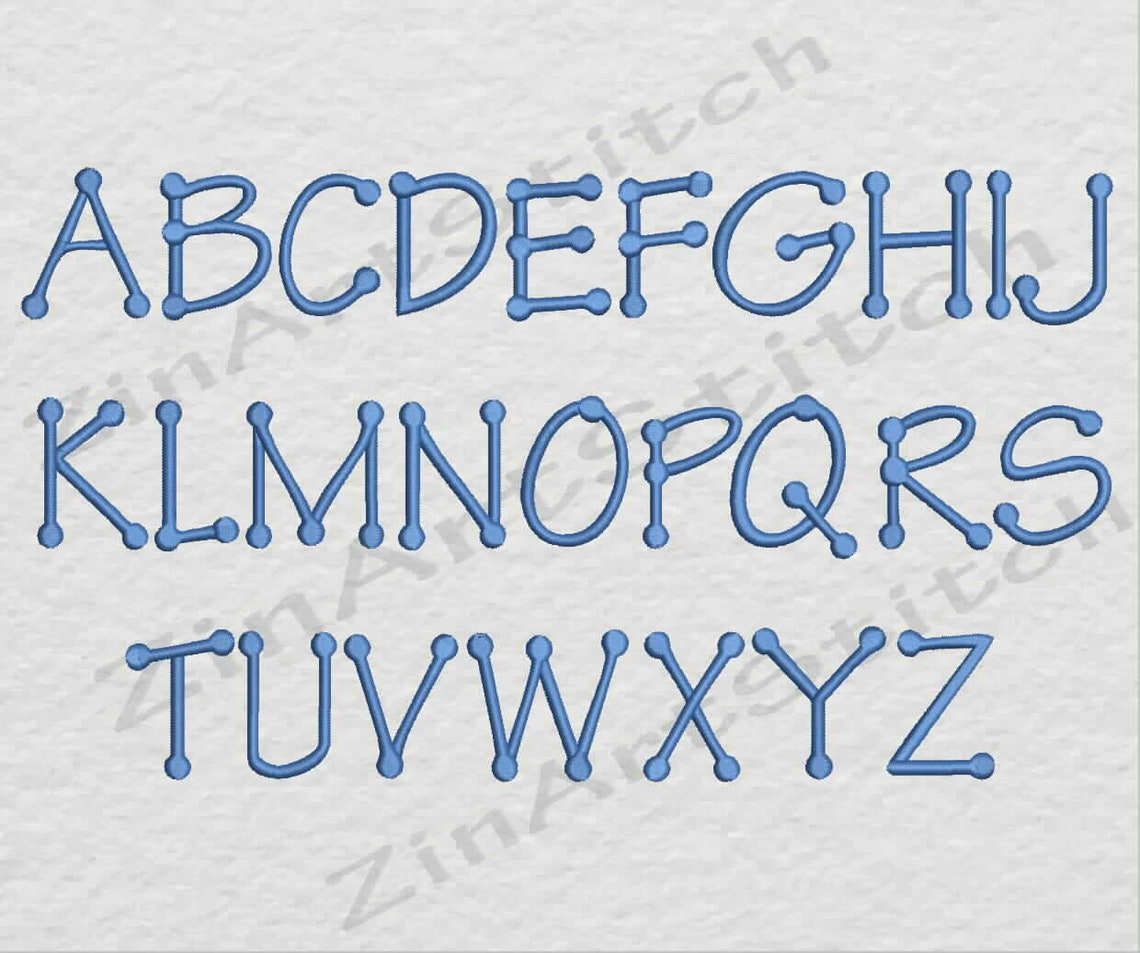 Tinker Toy Embroidery Font Machine Embroidery Design Punctuations and ...