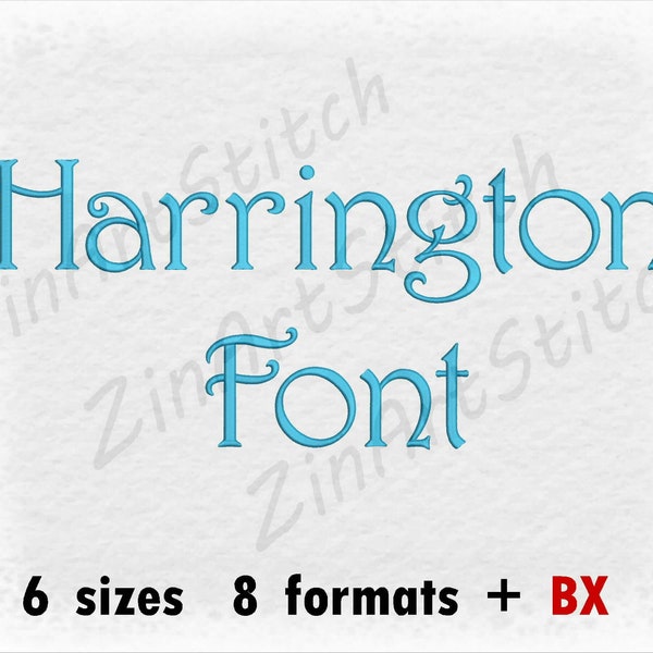 Harrington Font - Etsy