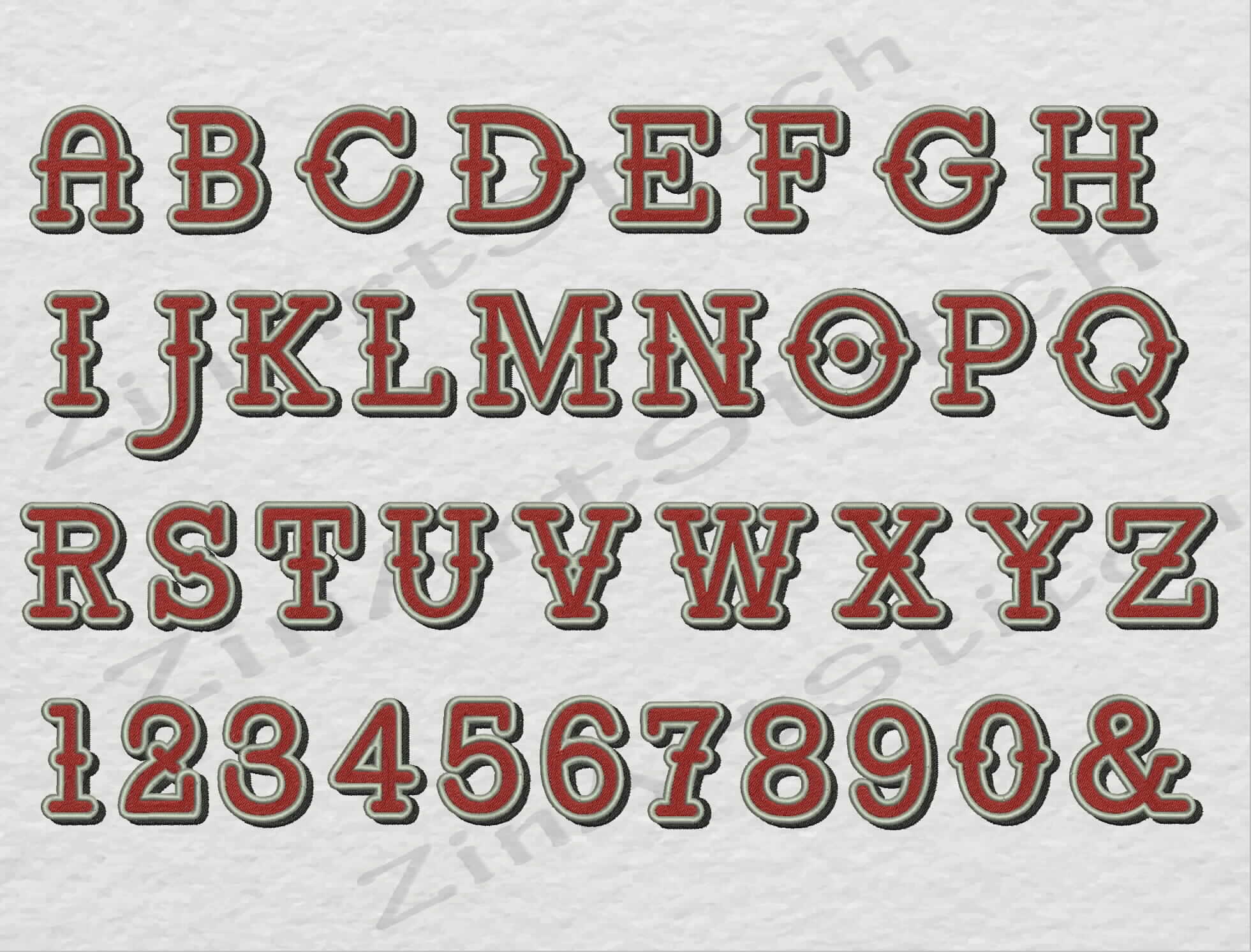 Retro Pop Embroidery Font Machine Embroidery Design Instant | Etsy