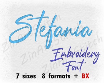 Stefania Embroidery Font - Machine Embroidery Design - Punctuations and ...