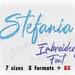 Stefania Embroidery Font - Machine Embroidery Design - Punctuations and ...
