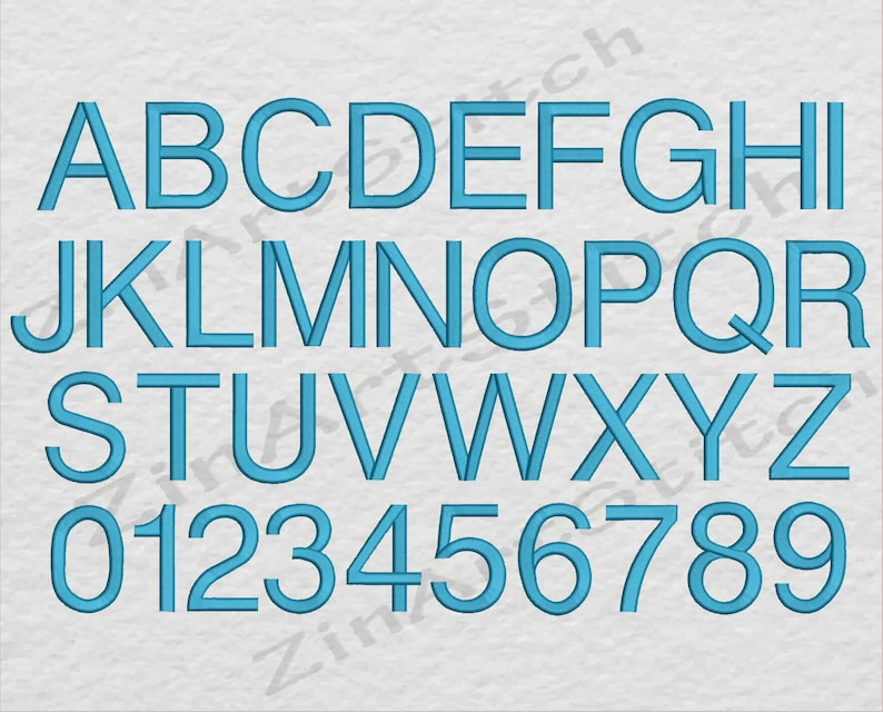 Helvetica Embroidery Font - Machine Embroidery Design - Punctuations ...