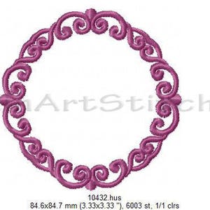 Monogram Border Embroidery Design Frame Border Embroidery Design ...
