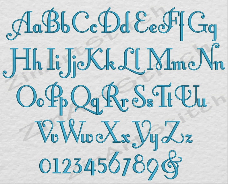 Fontleroy Embroidery Font, Machine Embroidery Design, Numbers, Instant ...