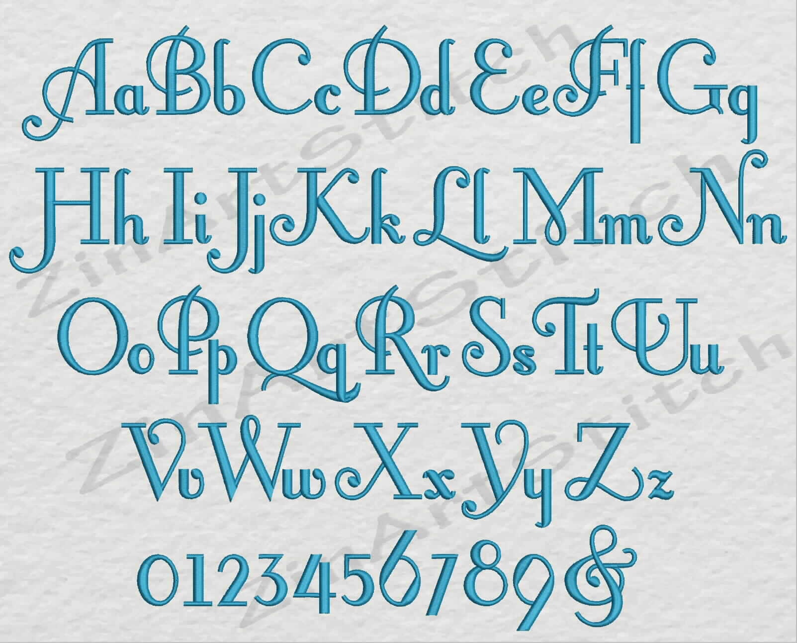 Fontleroy Embroidery Font, Machine Embroidery Design, Numbers, Instant ...