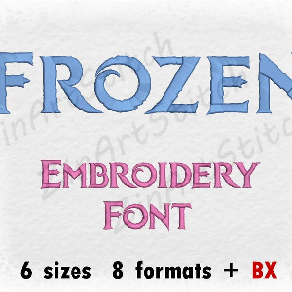 Frozen Font - Etsy