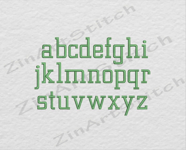 Civic Embroidery Font Machine Embroidery Design Alphabet | Etsy