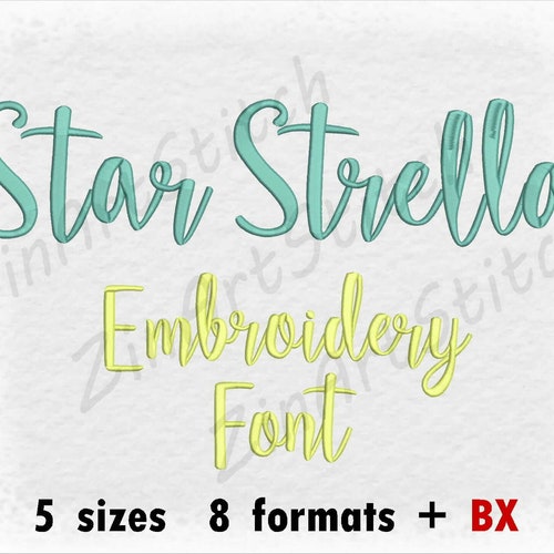 Michelle Embroidery Font Machine Embroidery Design Instant | Etsy