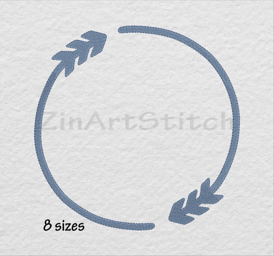 Frame Arrow Border Embroidery Design Monogram Frame Letters Not ...