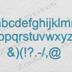 Arial Embroidery Font, Machine Embroidery Design, Punctuations and ...