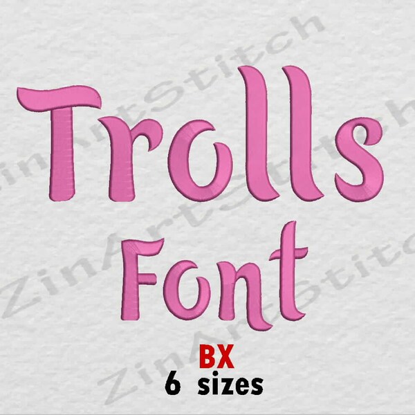 Trolls Font - Etsy