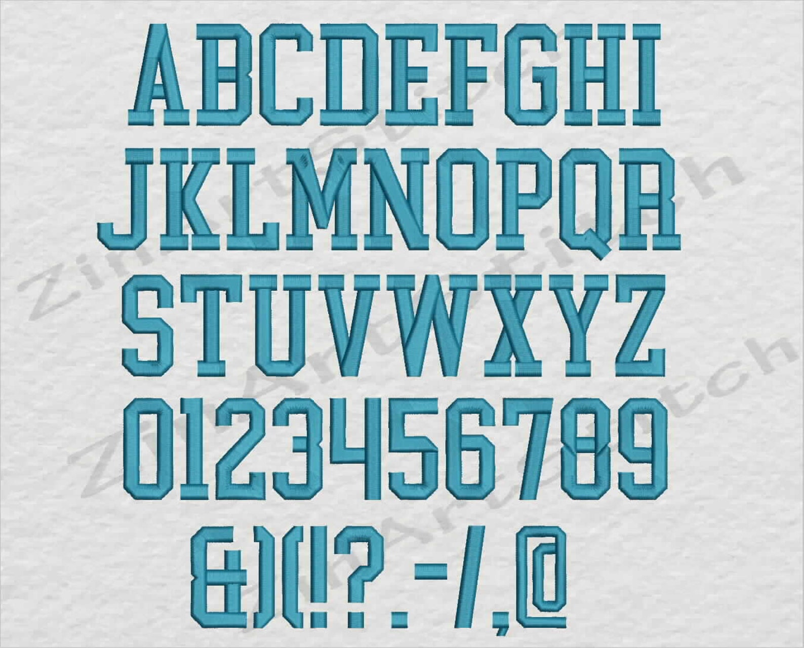 College Block Embroidery Font Machine Embroidery Design - Etsy