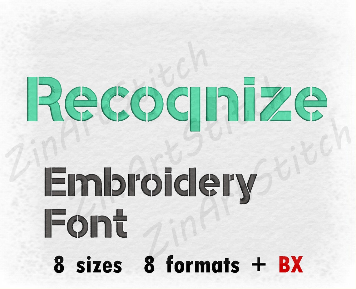 Recognize Military Font Machine Embroidery Font Monogram Alphabet 8 ...