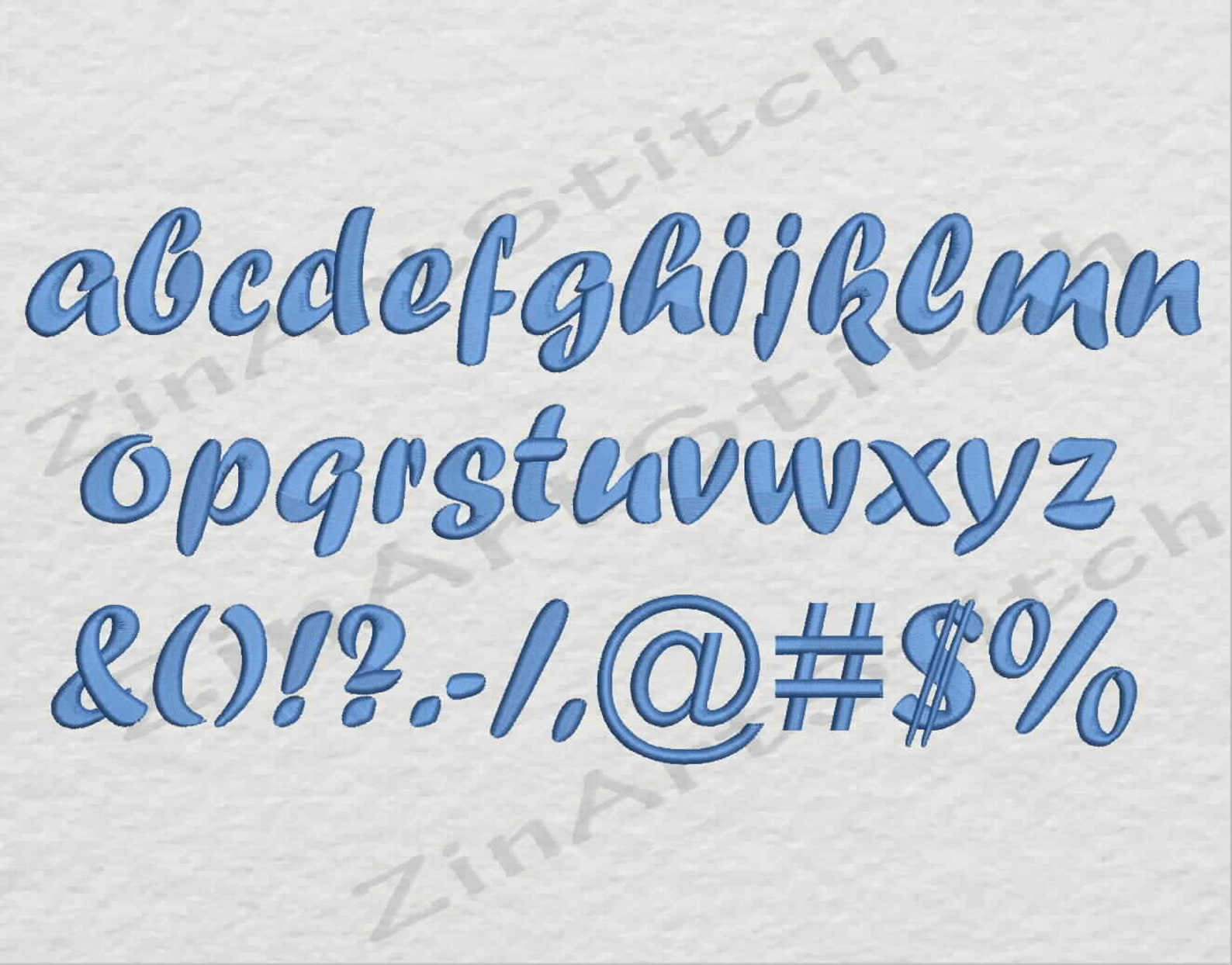 Forte Embroidery Font, Machine Embroidery Design, Punctuations and ...