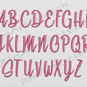Fuchsia Embroidery Font - Machine Embroidery Design - Instant Download ...