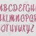 Fuchsia Embroidery Font - Machine Embroidery Design - Instant Download ...