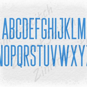 Clyde Embroidery Font - Fill Stitch- Punctuations and Numbers - Instant Download - 10 Sizes - Etsy