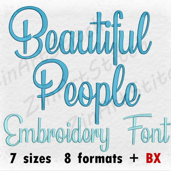 Large Embroidery Font - Etsy