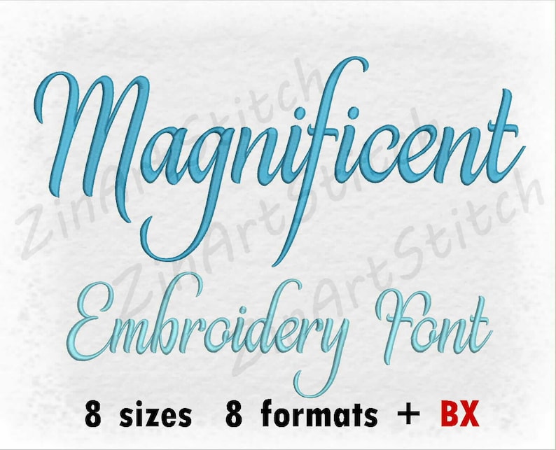 Magnificent Embroidery Font, Machine Embroidery Design, Punctuations ...