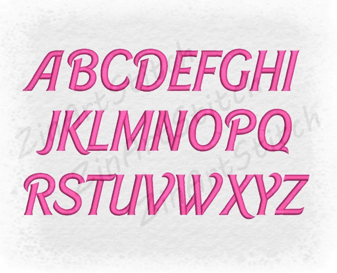 Embroidery Font Machine Embroidery Design Instant Download - Etsy