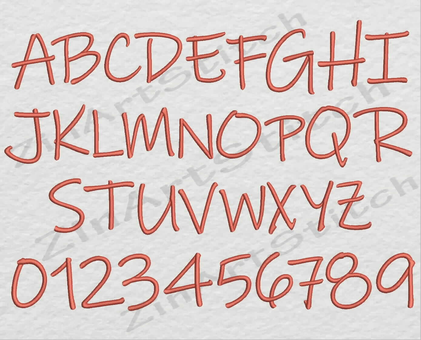 Ink Free Embroidery Font Machine Embroidery Design Instant - Etsy